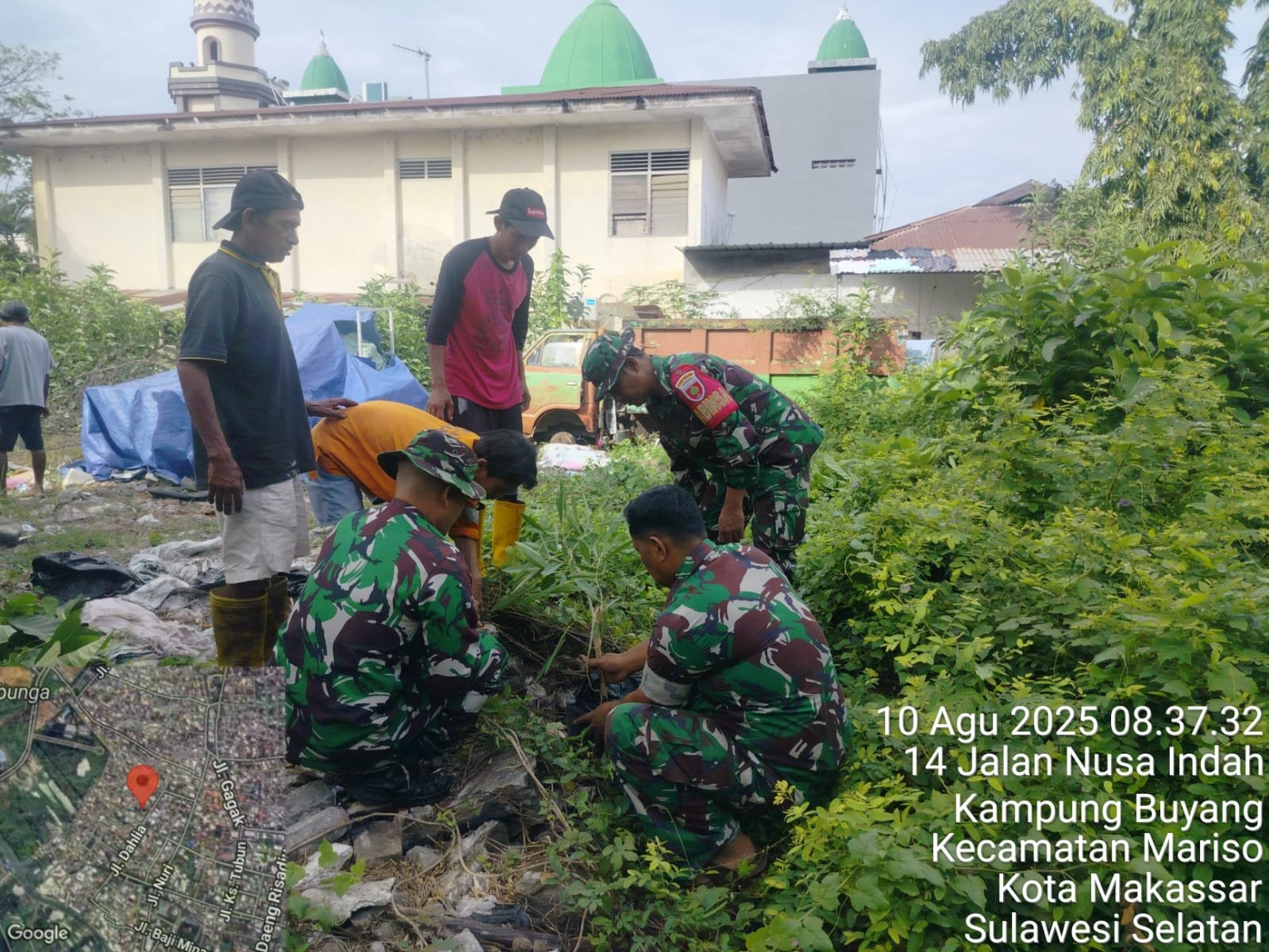 Koramil 1408-05/Mariso Tanam Pohon, Wujudkan Mariso yang Sejuk dan ...